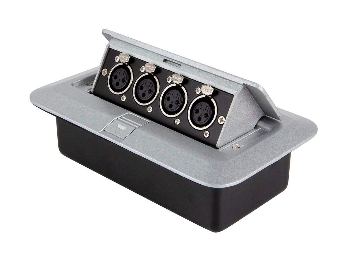 Buy Monoprice Table-top 4-Channel Pop-Up Audio Box 4 XLR Female for ...