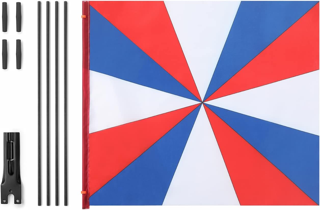 Amazon.com : bike flag Outdoor Flags Safety flag 2m flagpole bicycle ...