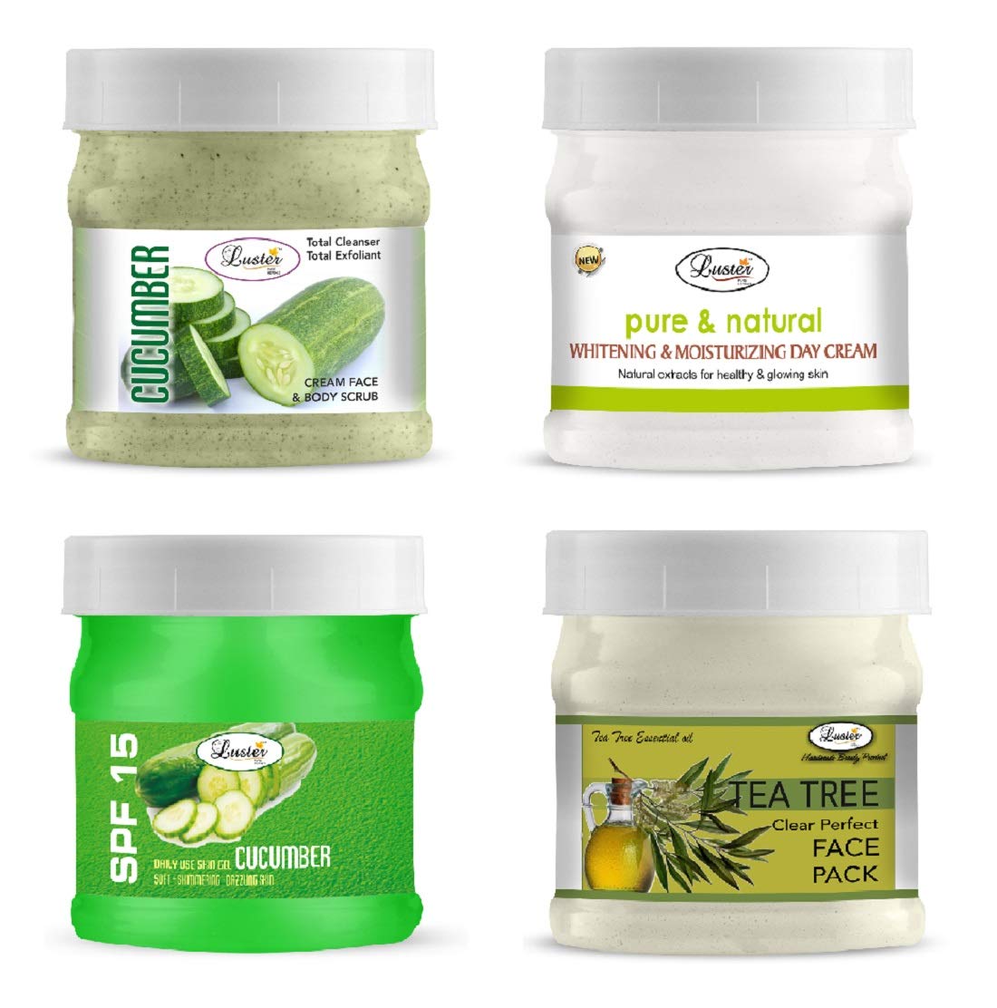 Luster Customized Facial Kit | Facial Scrub | Massage Cream | Massage ...