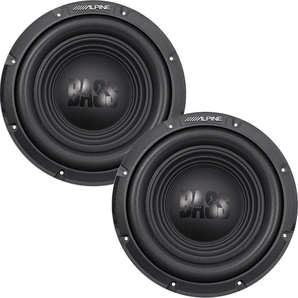 Amazon.com: Alpine W12S4 12-inch Single 4 Ohm Subwoofer Bundle ...
