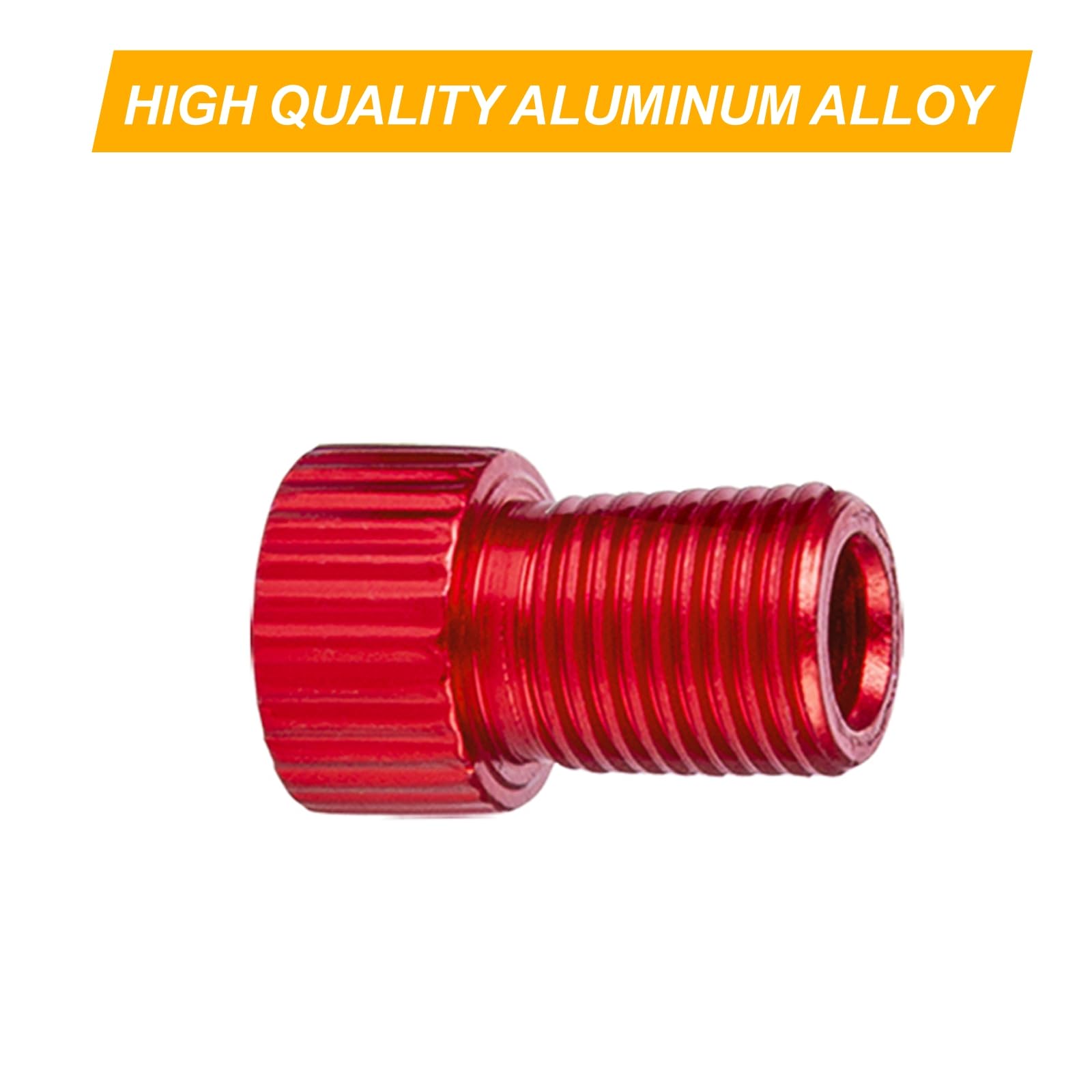Snapklik.com : HZJD Presta Valve Adapter, Red, Convert Presta To ...