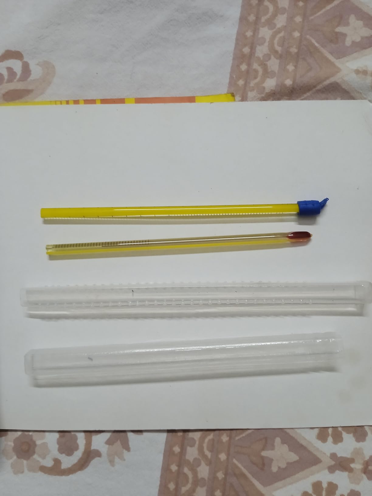 Laboratory Glass Alcohol Thermometer, -10° to 110°C Range, Red Liquid ...