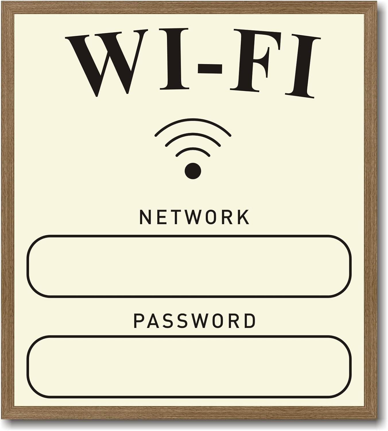 Amazon.com: WiFi Sign,2 Pack Magnetic WiFi Password Sign,Airbnb ...