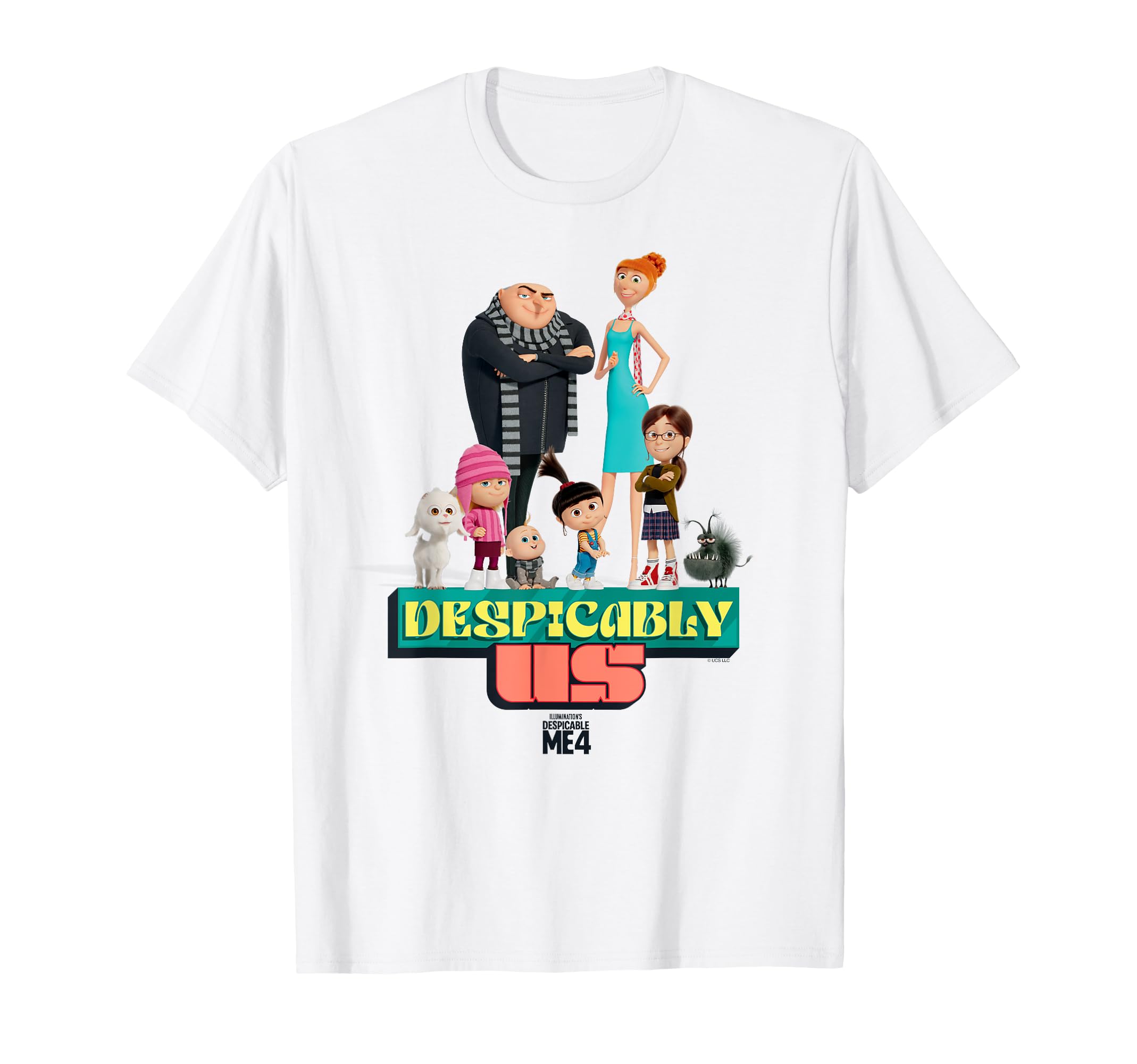 Amazon.com: Minions Despicable Me 4 Despicably Us Gru & Family T-Shirt ...