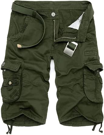 ROOSIN Men's Cargo Shorts Relaxed Fit Multi-Pocket Outdoor Cargo Shorts ...