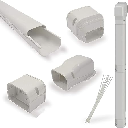 Amazon.com: 7.5 Ft Line Set Cover Kit 3" for Mini Split and Central Air ...