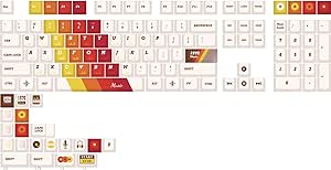 Amazon.com: PBT Keycaps, 128 Keys Set Cherry Profile Custom Keycaps for ...