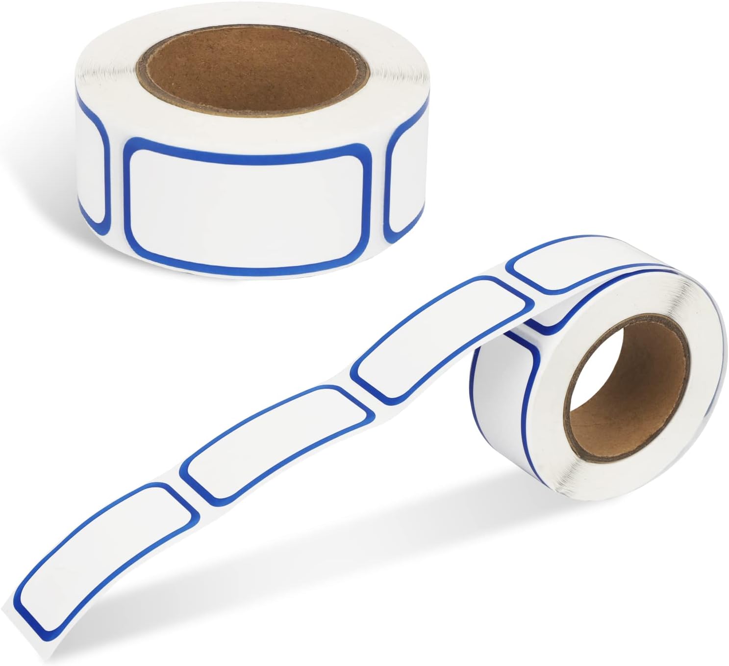 Amazon.com : Colacoo Nametag Labels, 300 Border Name Stickers, Blue ...