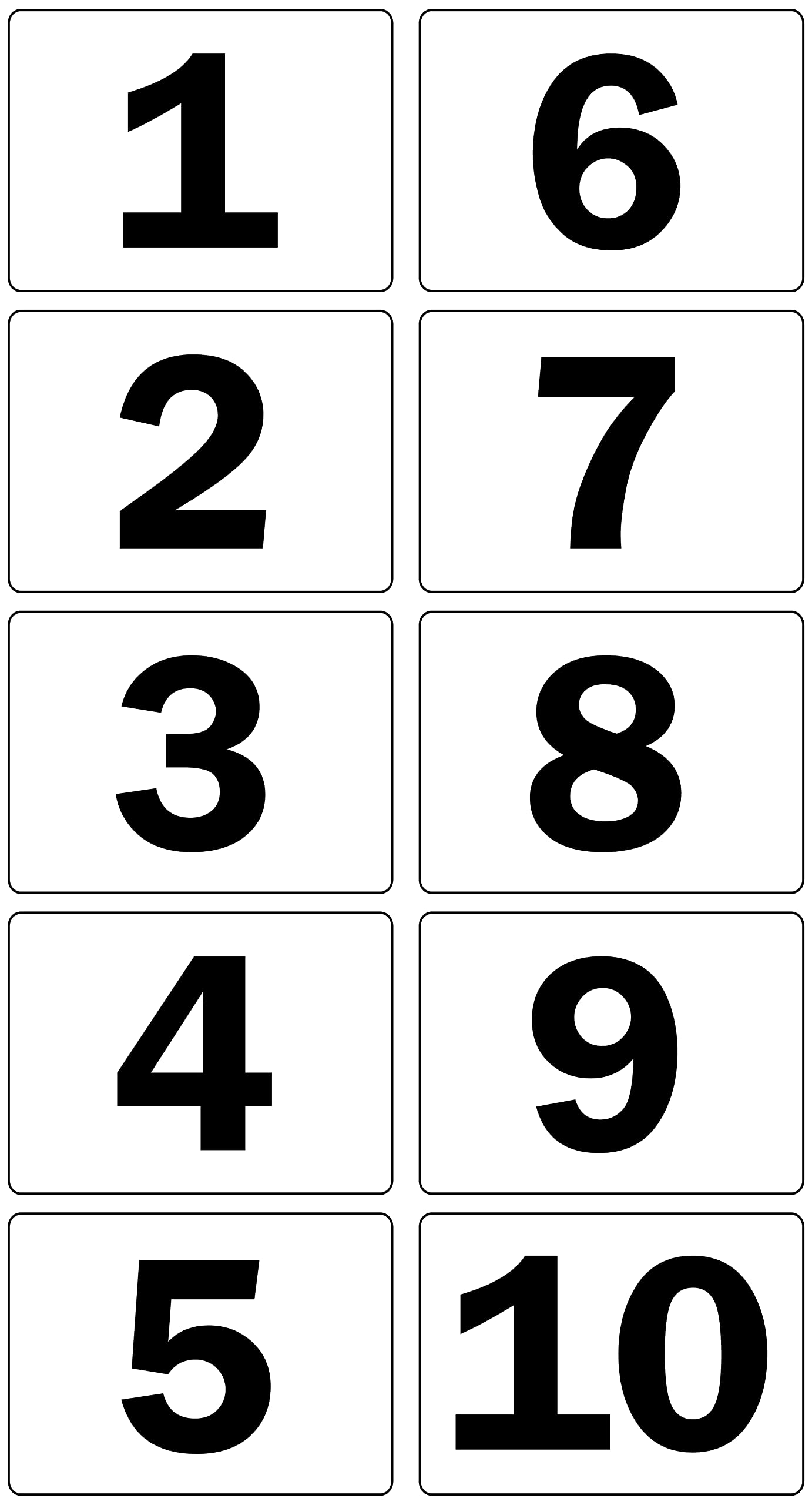 Numeri Clipart 1 10 Numbers 1 10 Clipart Etsy UK