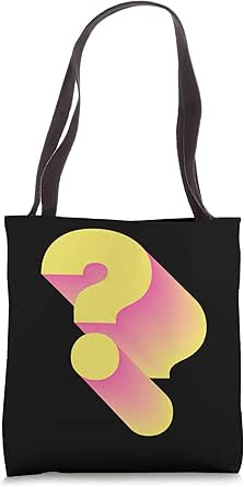 Amazon.com: Retro Question Mark Punctuation School Puzzle Tote Bag ...