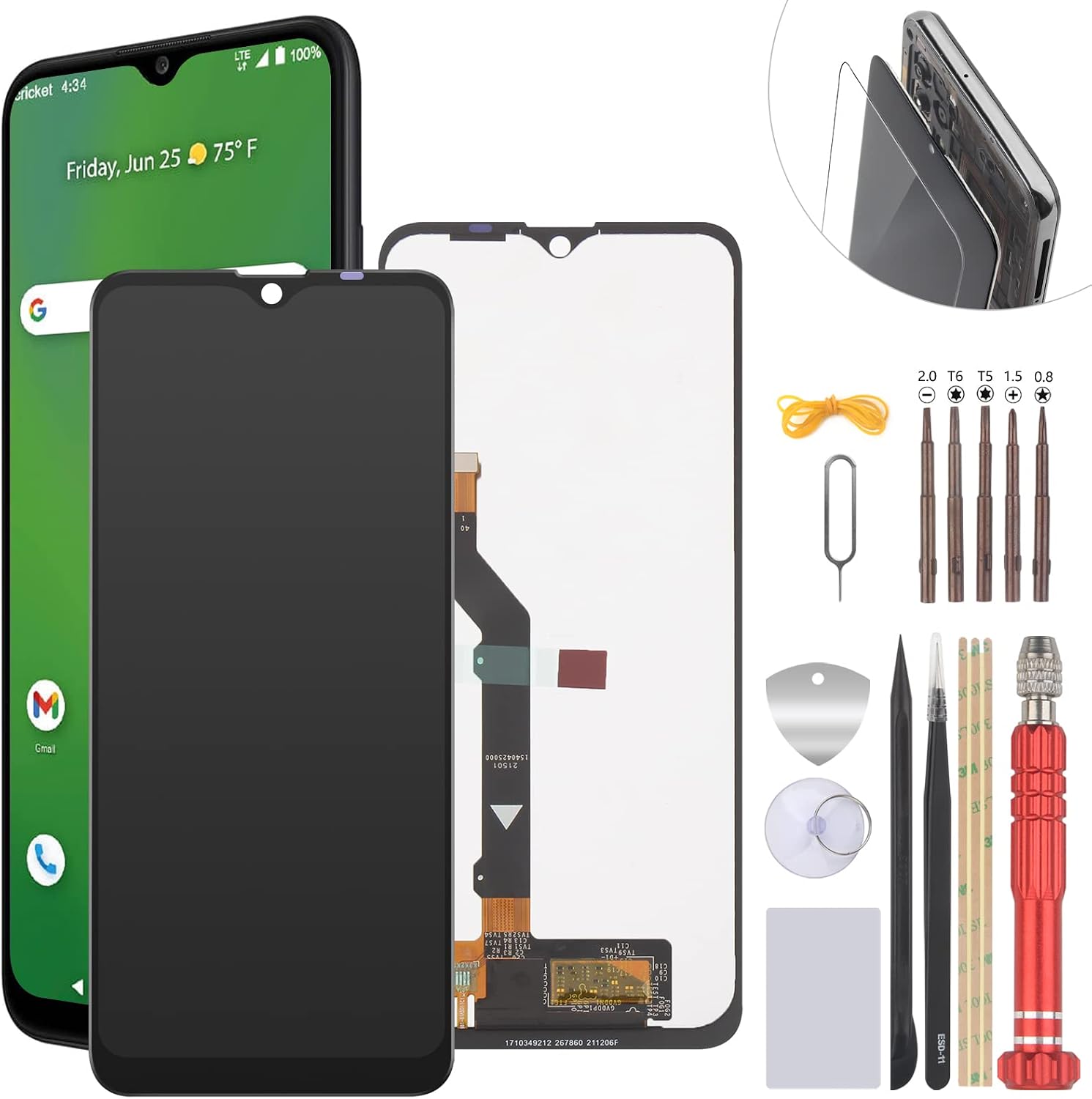 Amazon.com: Ocolor Display for Cricket Dream 5G EC211001 Screen ...