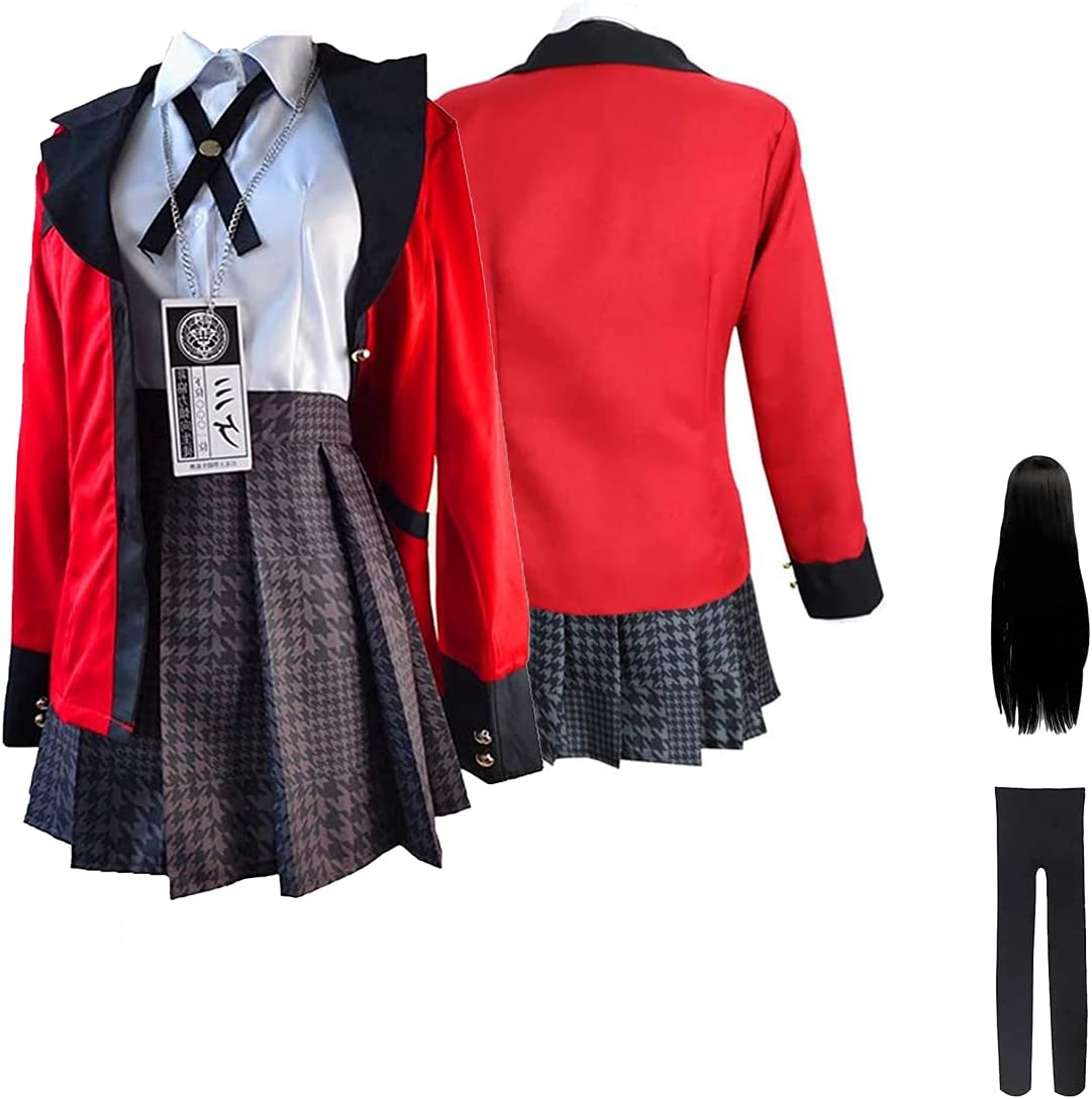 Amazon.com: Anime Kakegurui Jabami Yumeko ?Costume School Uniform ...