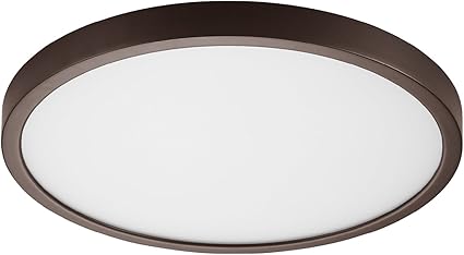 GetInLight Round 12-inch Dimmable Flush Mount Ceiling Fixture, (2nd ...
