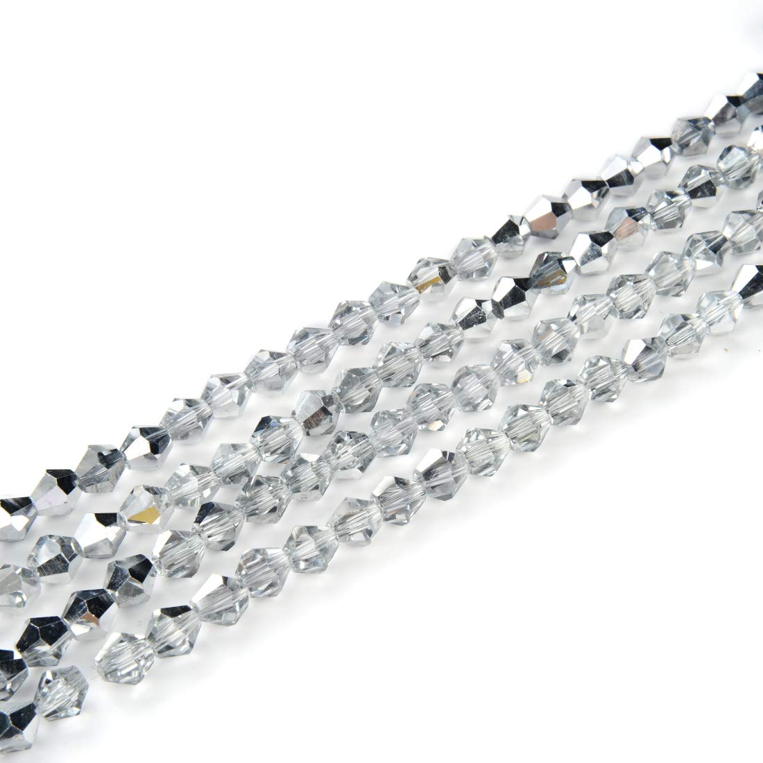Amazon.com: 20 Strands Czech Faceted Bicone Crystal 4mm (0.16 Inch ...