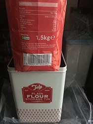 Tala Originals 10B01516 Plain Flour Storage Tin Red 12.5x9.3 : Amazon ...