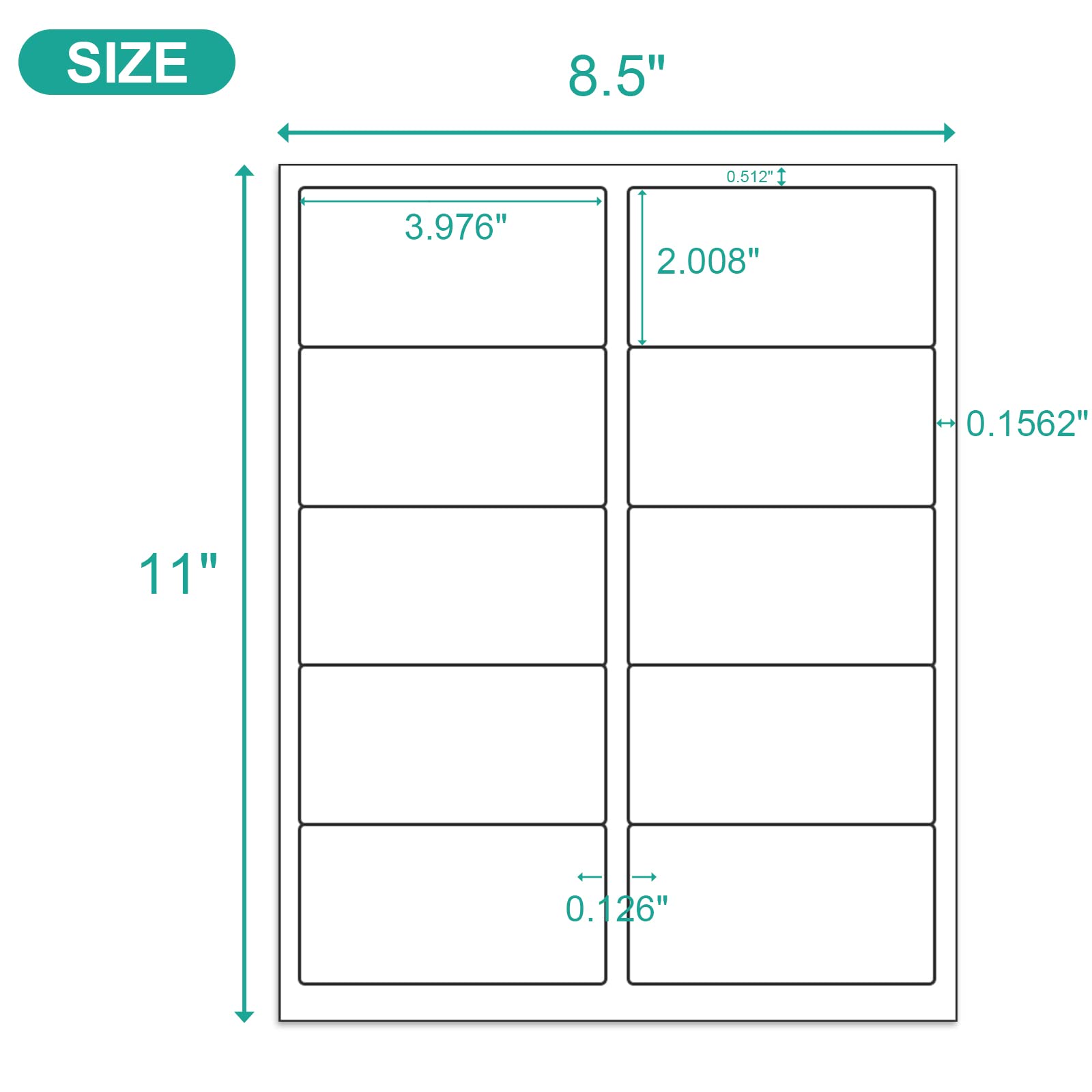 Snapklik.com : MFLABEL 2x4 Shipping Labels - 500 Adhesive Address ...