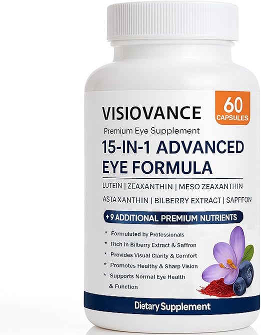 Amazon.com: VisioVance 15 in 1 Advanced Eye Formula, Eye Vitamin and ...