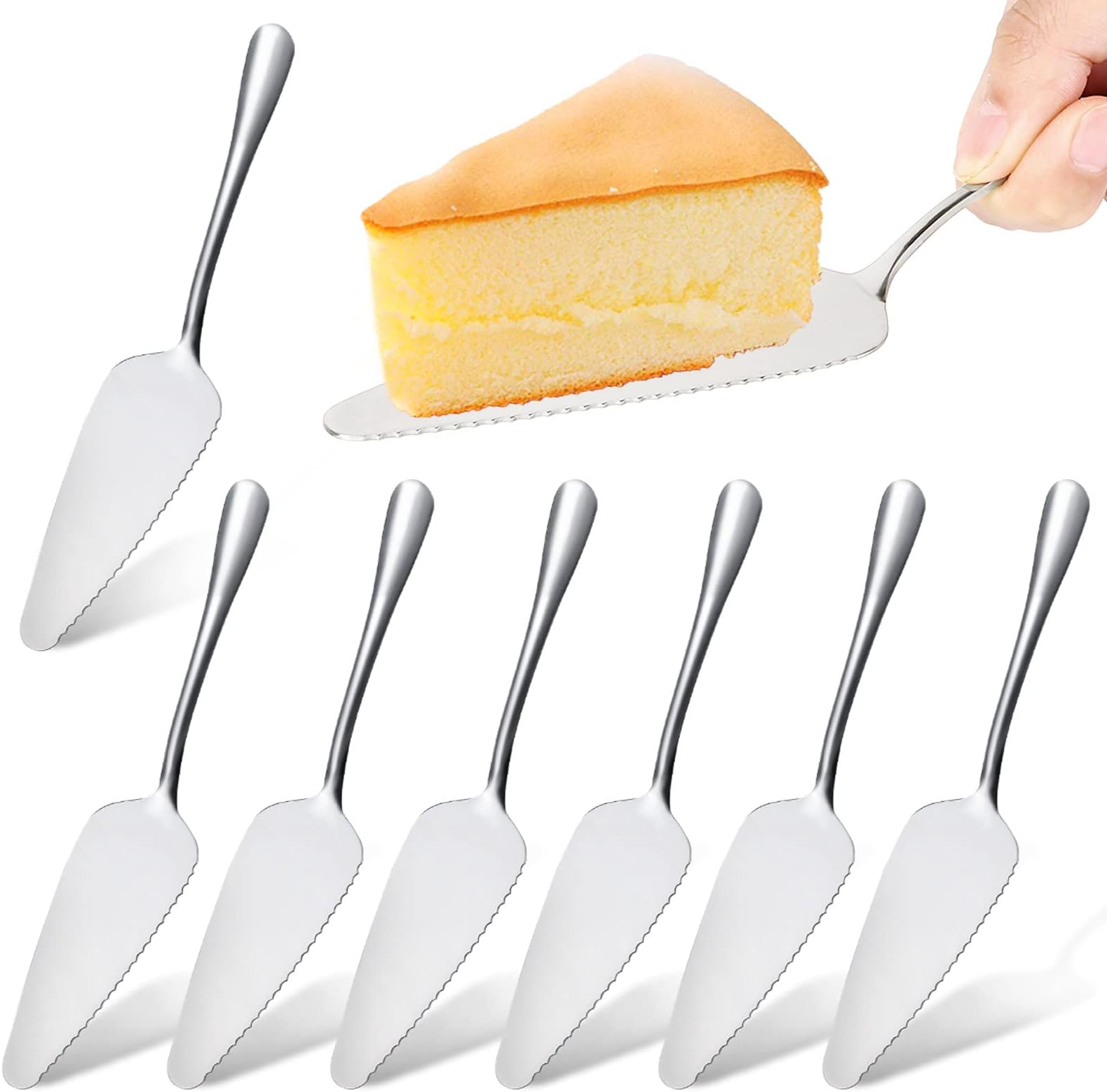 Cake Slice and Pie Server: 8Pcs Cake Pizza Pie Server, Stainless Steel ...