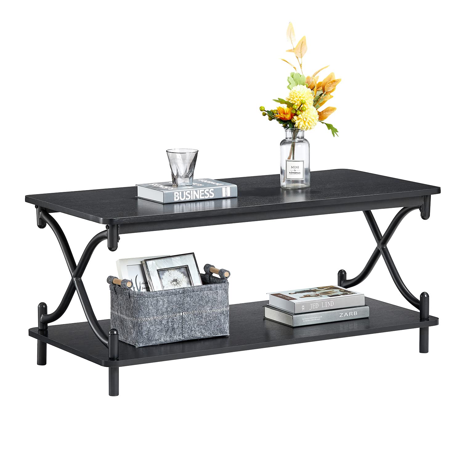 Snapklik.com : VECELO 39-Inch Coffee Table
