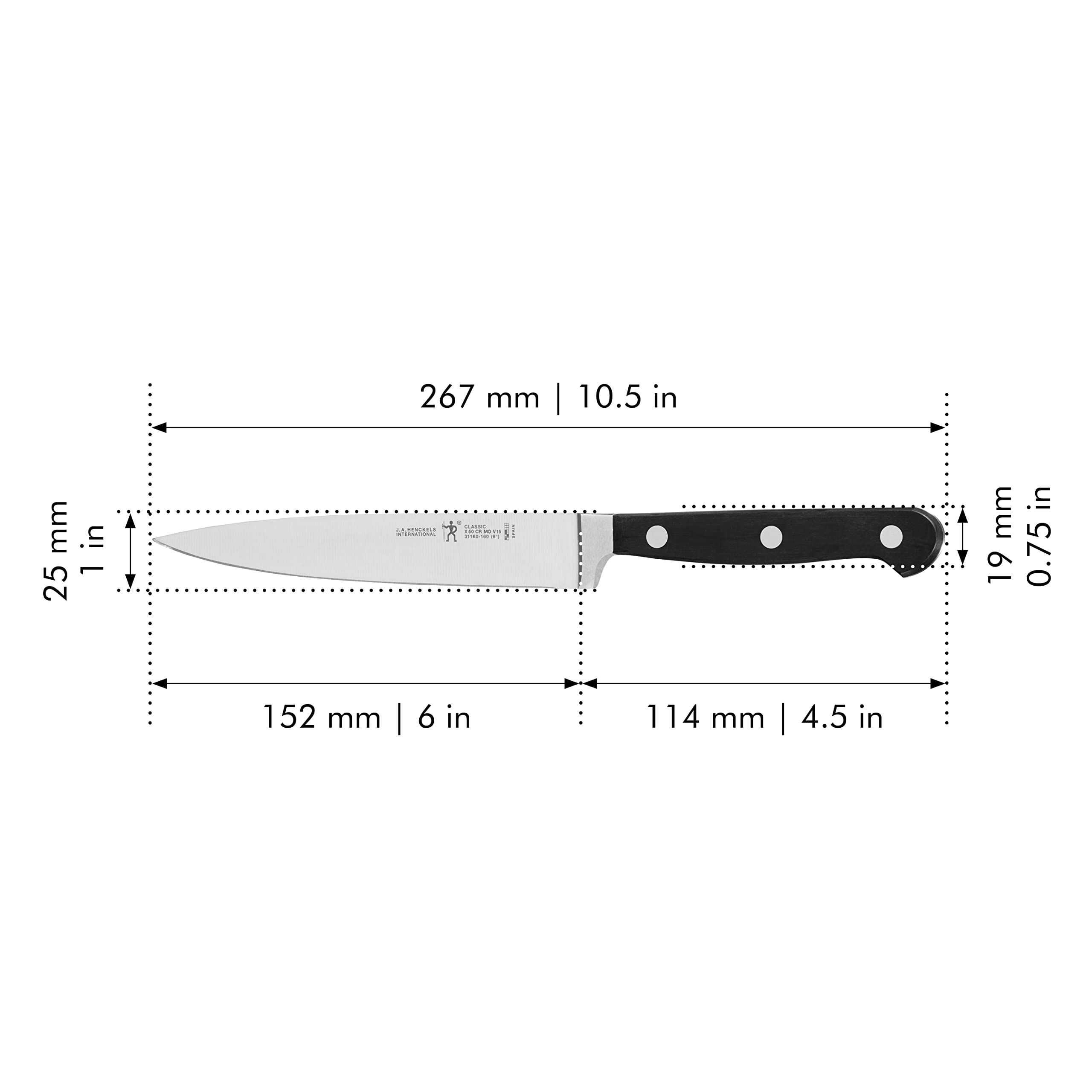 Snapklik.com : HENCKELS Statement Razor-Sharp Compact Chef Knife