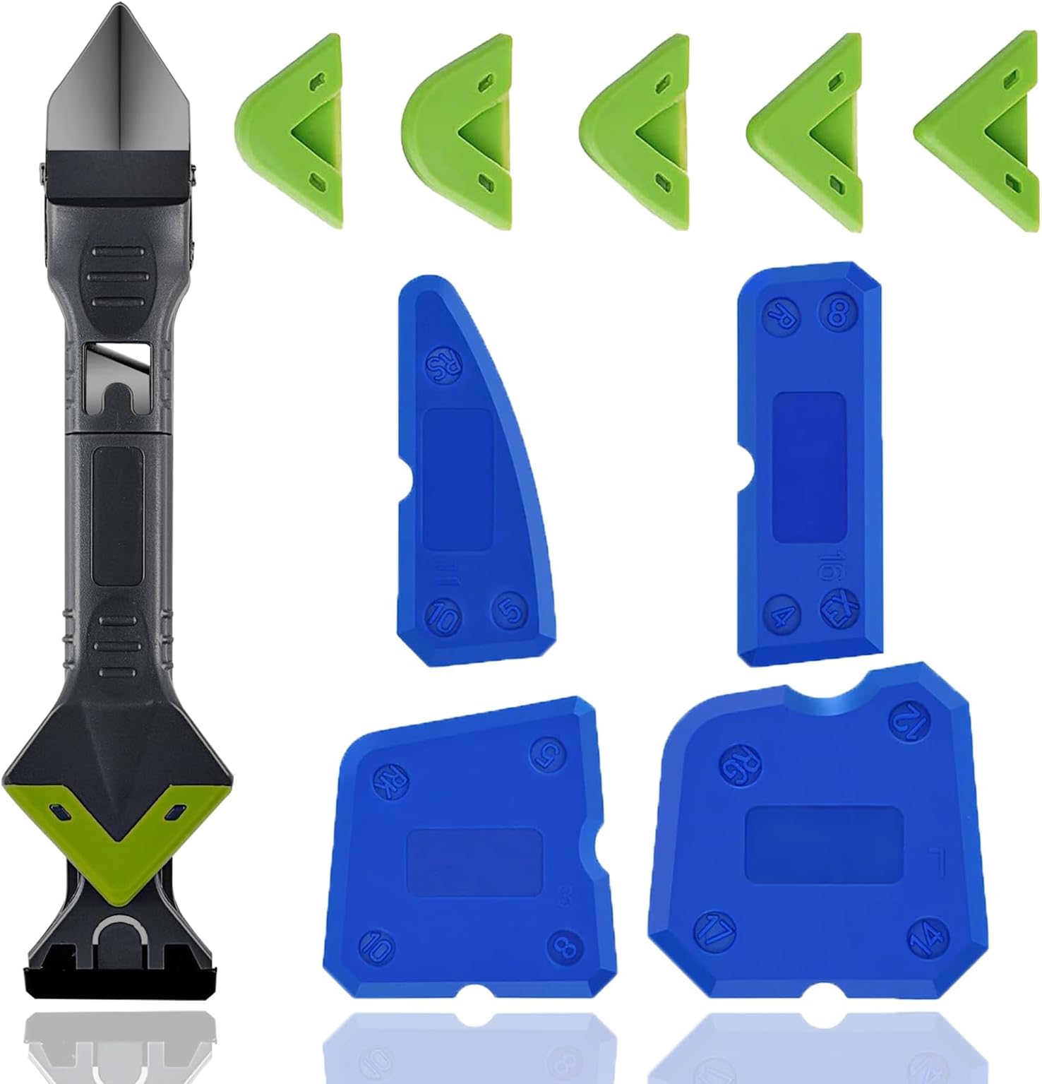 Versatile 5-in-1 Caulking Tool Kit: Grout Removal Tool, Caulk Remover ...