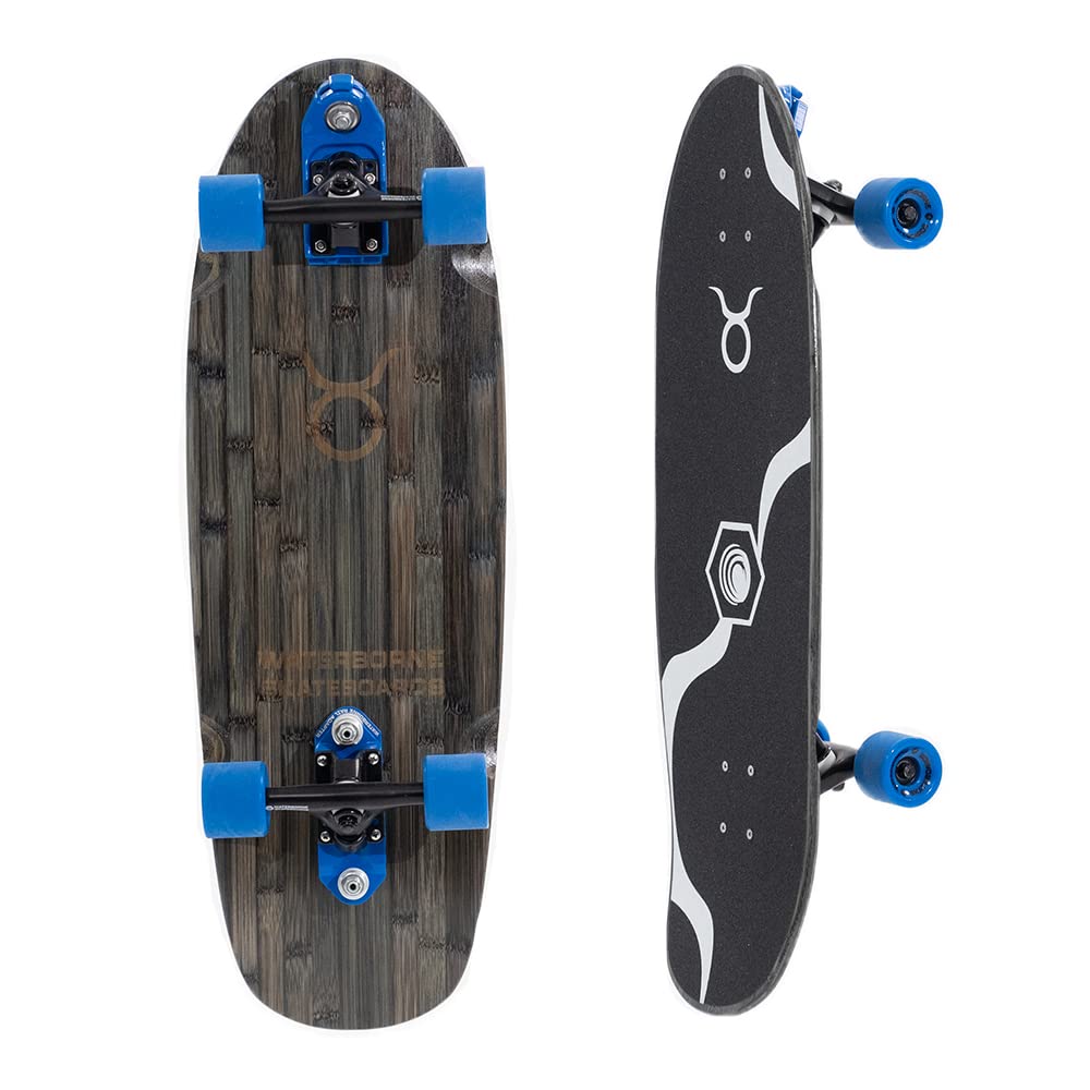 Waterborne Skateboards Taurus Widebody Black Bamboo Surfskate ...