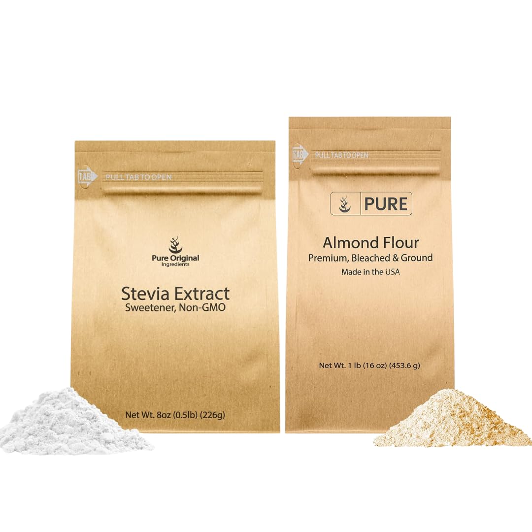 Amazon.com: Pure Original Ingredients Almond Meal and Stevia Extract ...