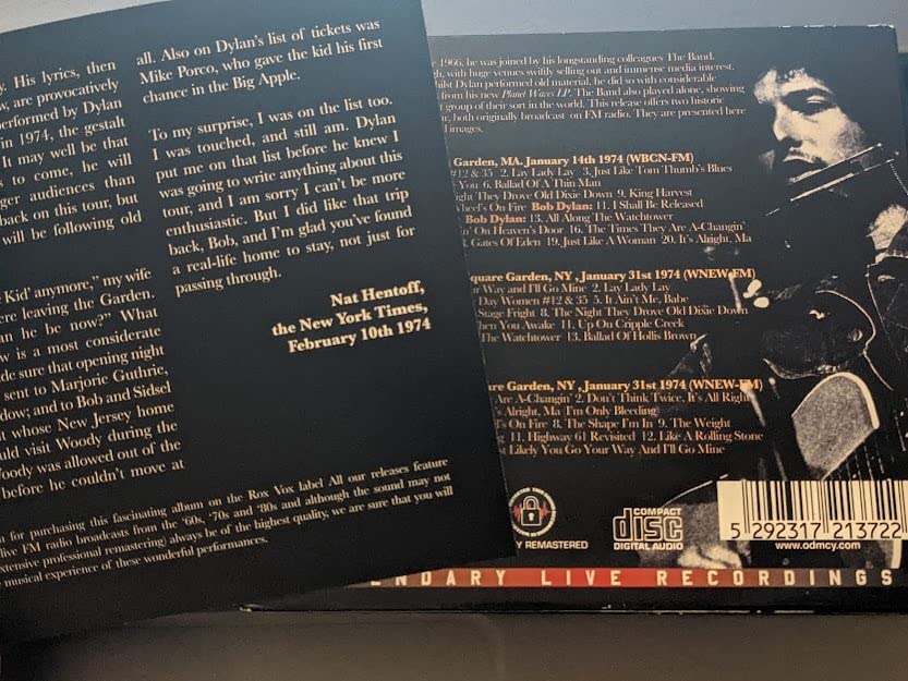 Bob Dylan and The Band, Bob Dylan, The Band - 1974 Tour Live (3 CD SET ...