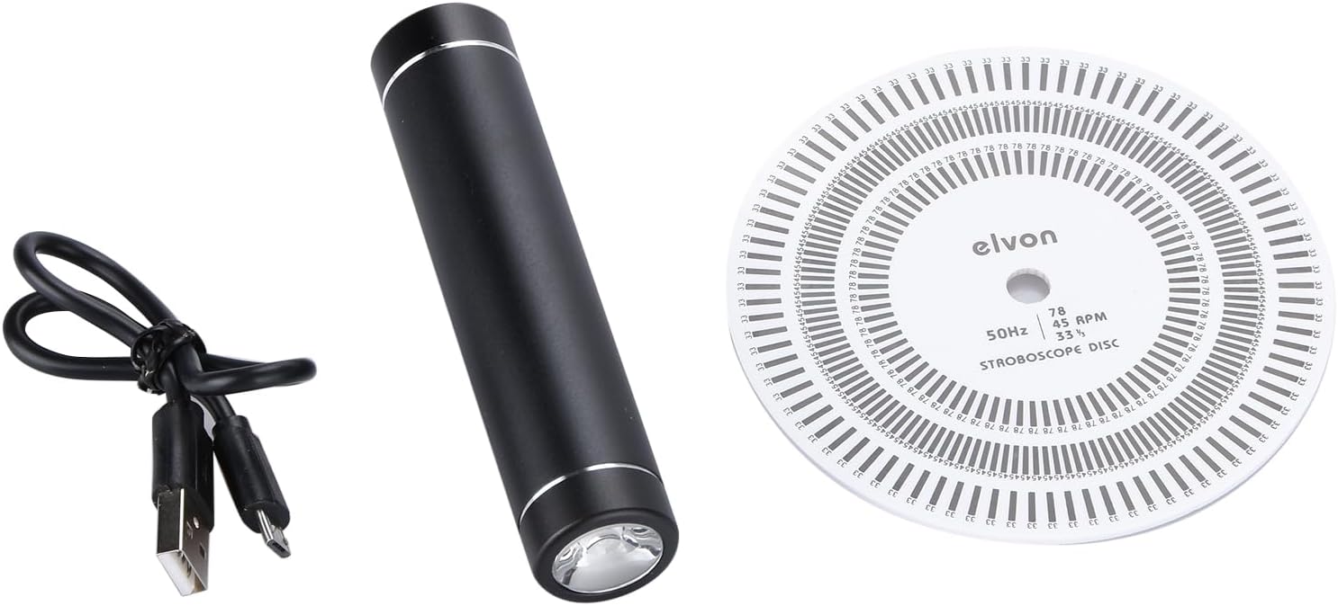 Amazon.com: ZEZEFUFU Turntable Calibration Strobe Disc + Stroboscopic ...