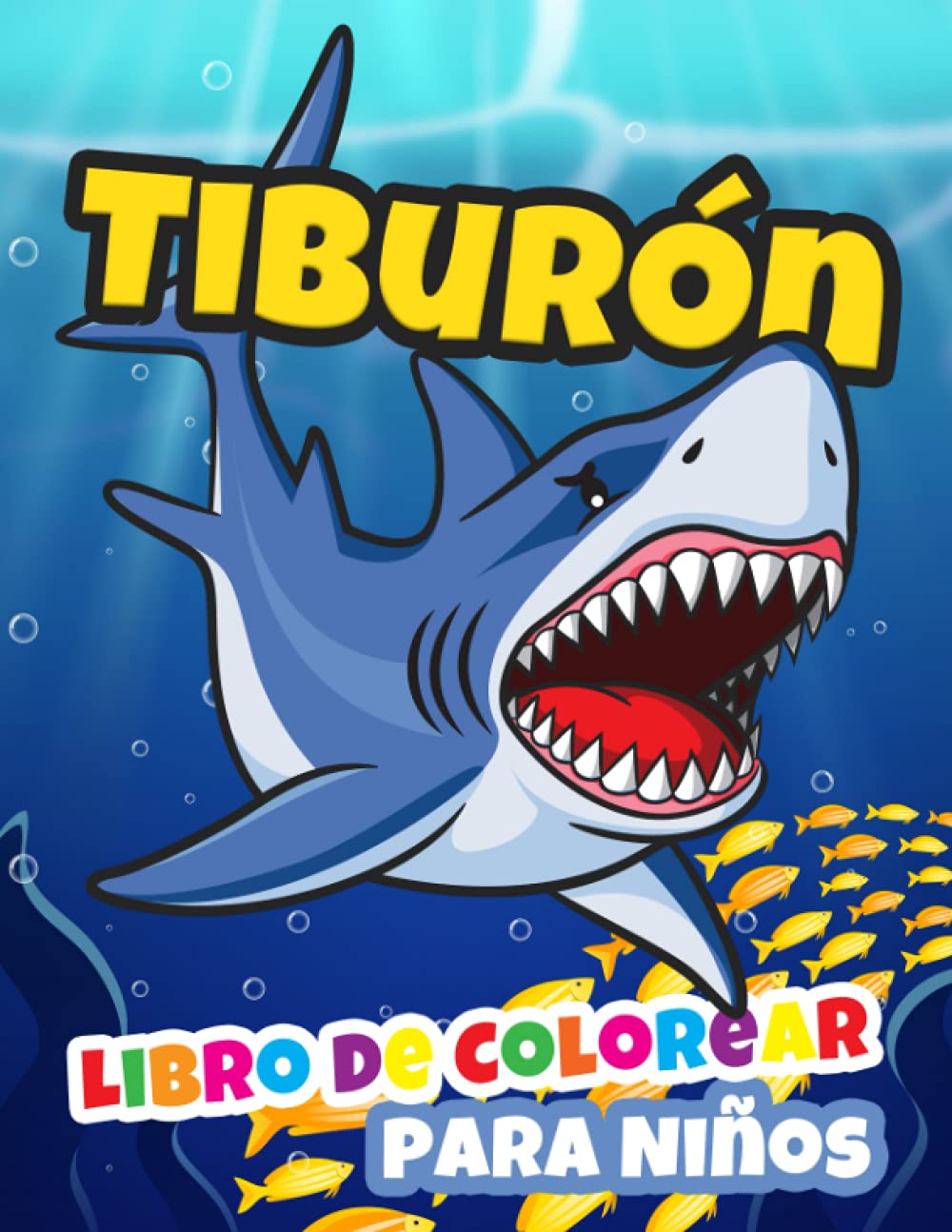 Buy Tiburón Libro de Colorear para Niños: Divertidas y Fáciles Páginas ...