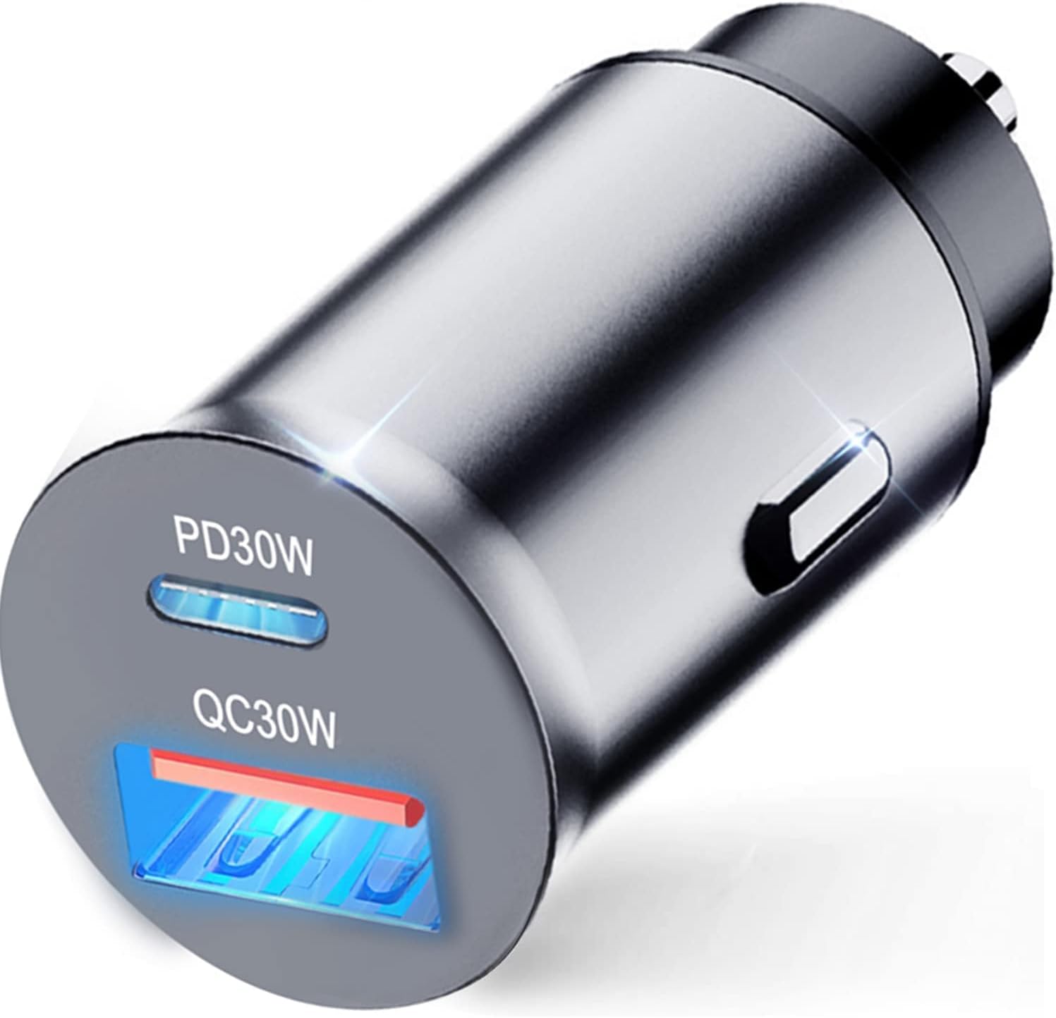 60W Zigarettenanzünder USB, Autoladegerät Kfz Ladegerät USB C, Mini ...
