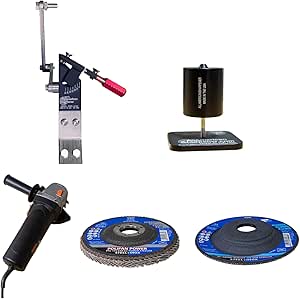 Amazon.com: Authentic All American Sharpener Full Kit Combo for Sharpening Mower Blades ...