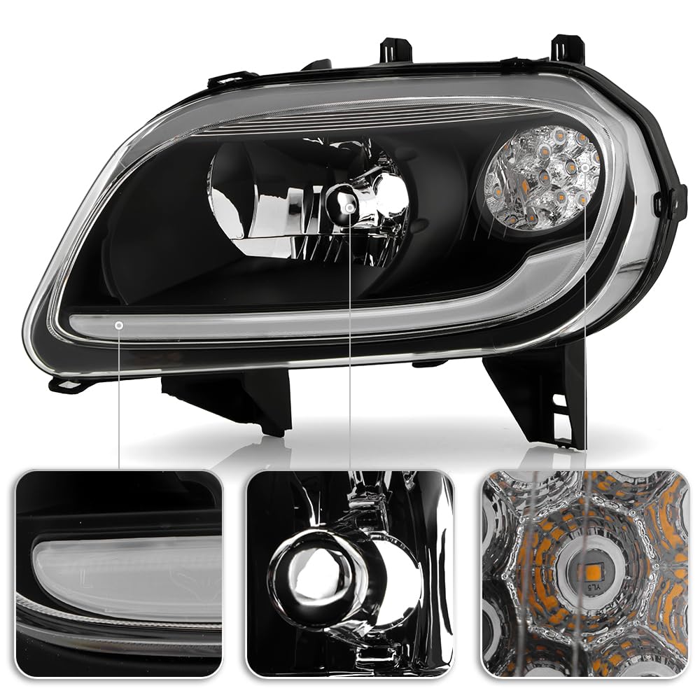 Snapklik.com : For 2006-2011 Chevy HHR Upgrade Style Black Housing LED ...