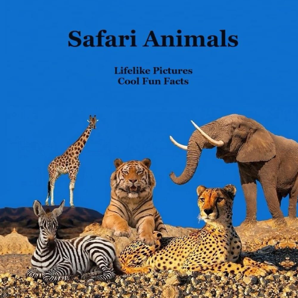 Safari Animals Kids Book with Lifelike Pictures: Great Way for Kids to ...
