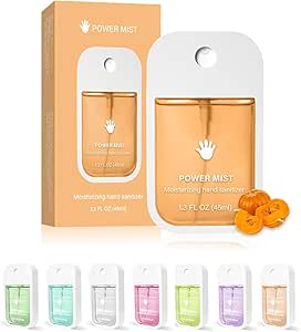 Power Mist Hand Sanitizer - 7 Light Scents Pocket Hand Sanitizer Spray ...