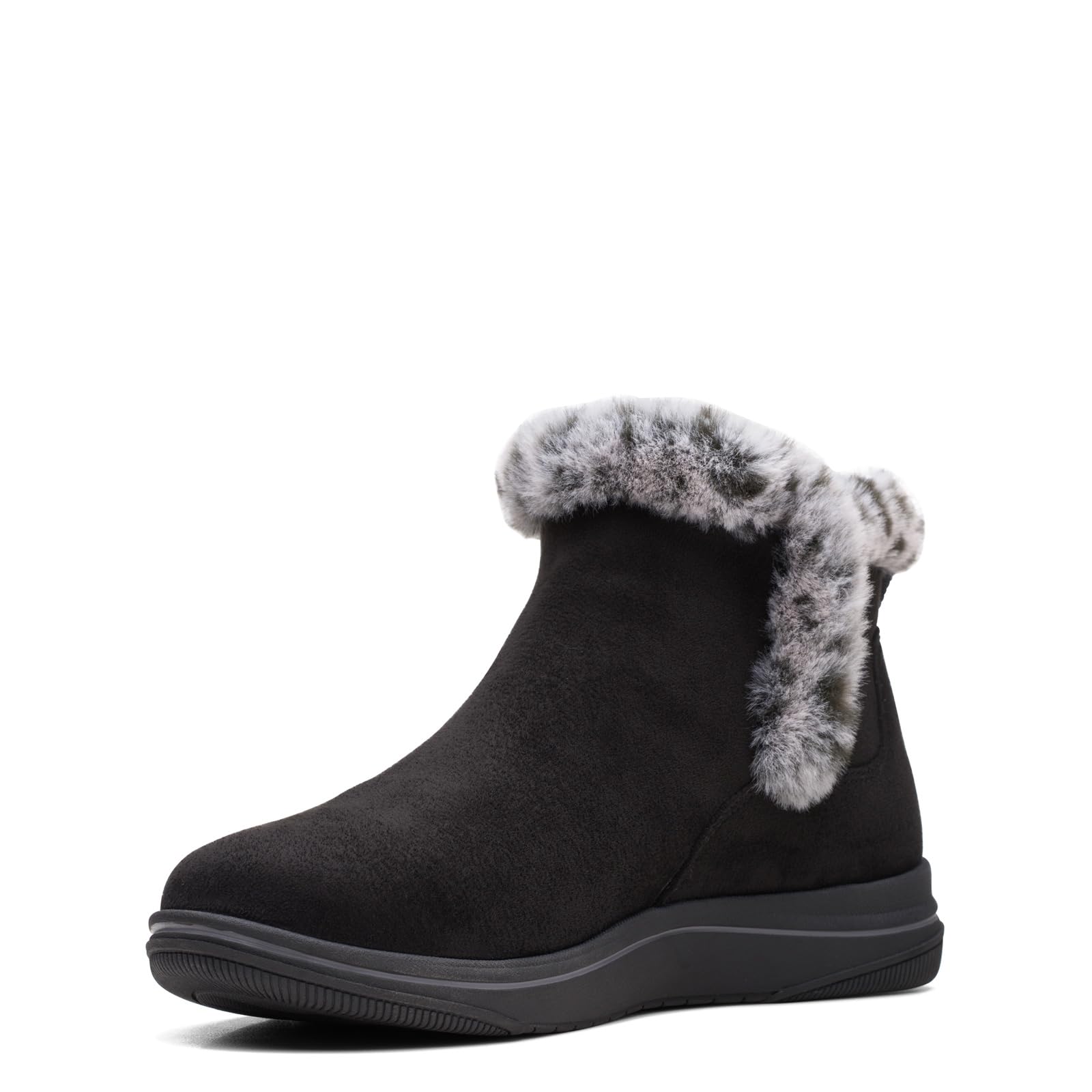 Snapklik.com : Clarks Womens Breeze Fur Ankle Boot