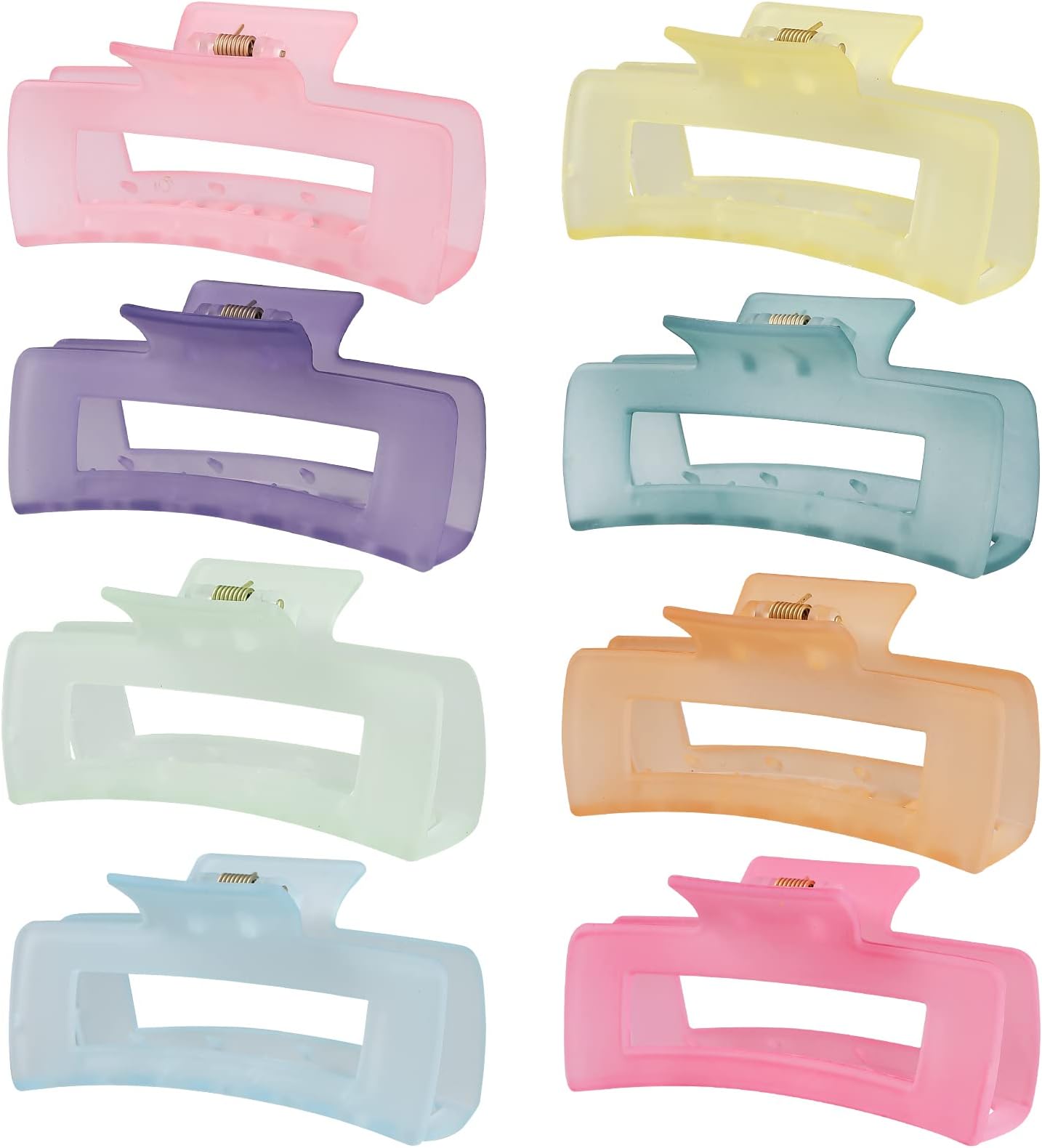 Amazon.com : 4.1 Inch Large Acrylic Banana Jaw Hair Clips - 8 Pcs ...