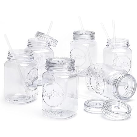 Amazon.com: TOSSWARE POP 16oz Mason, Premium Quality, Recyclable ...