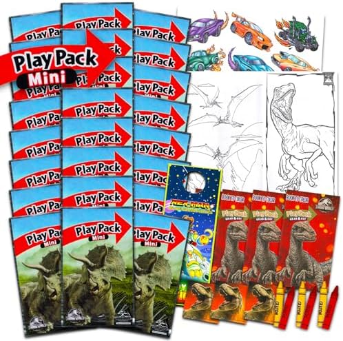 Amazon.com: Jurassic World Party Favor Set - Bundle of 24 Dinosaur Grab ...