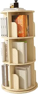 Amazon.co.jp: 6 Tier Rotating Bookshelf, 360 Degree Rotating CD Rack ...