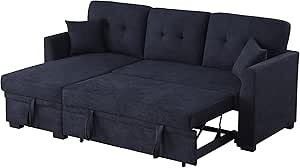 Amazon.com: infini furnishings Small Space Sofa Bed with Reversible ...