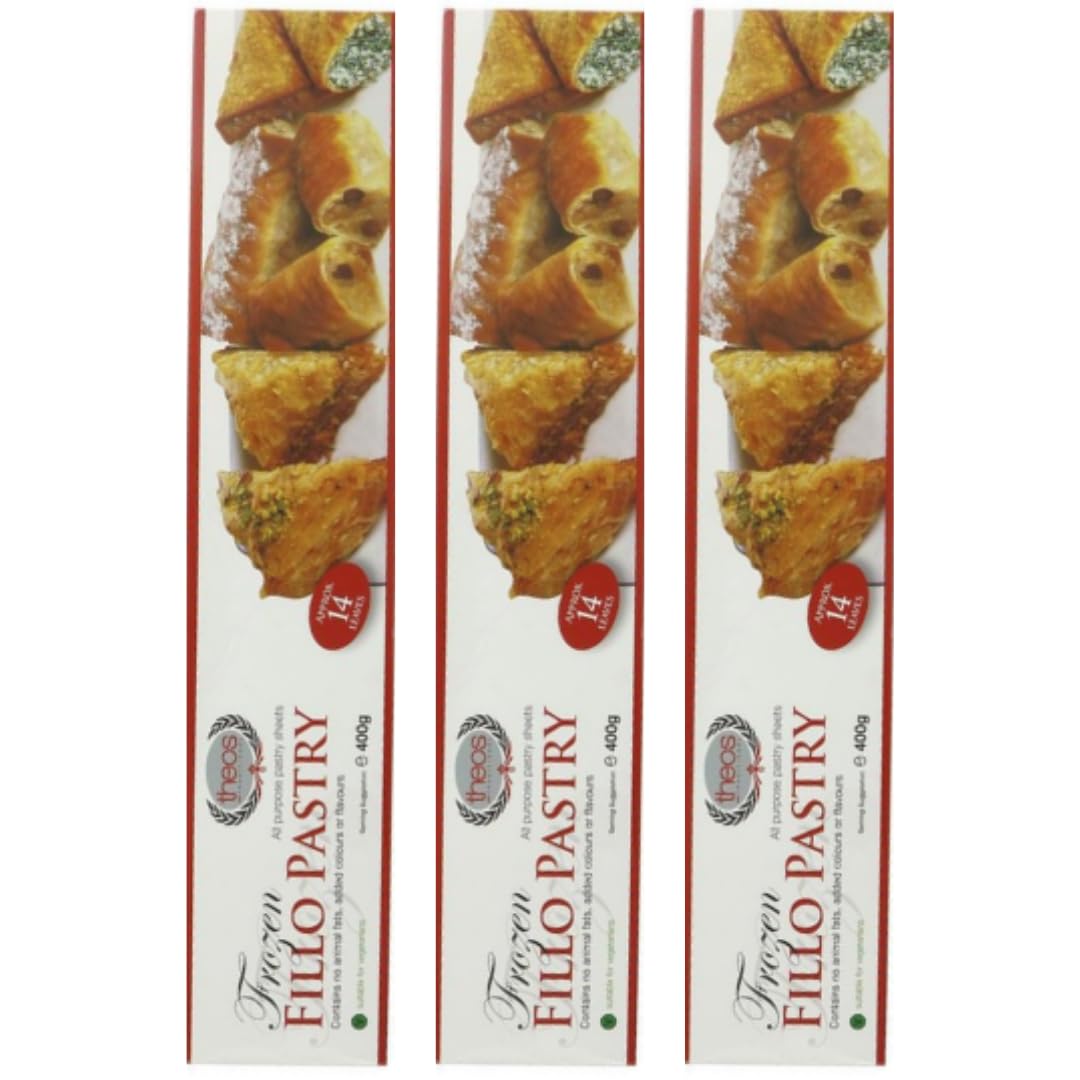 3 PACKS X THEOS Greek Style Filo Familia Pastry Filo Pastry Sheets ...