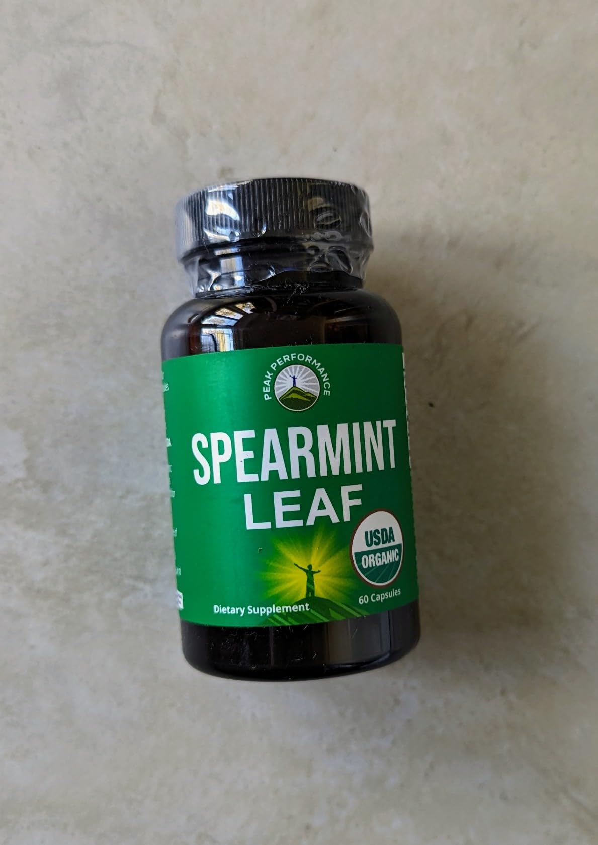 Amazon.com: USDA Organic Spearmint Capsules. Organic Vegan Spearmint ...