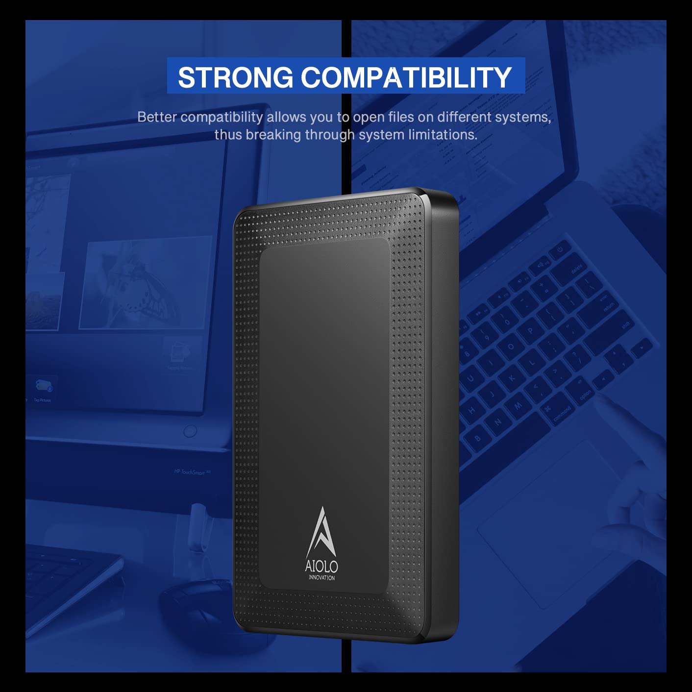 Snapklik.com : AIOLO INNOVATION 1T Ultra Slim Portable External Hard Drive HDD-USB 3.0 For PC