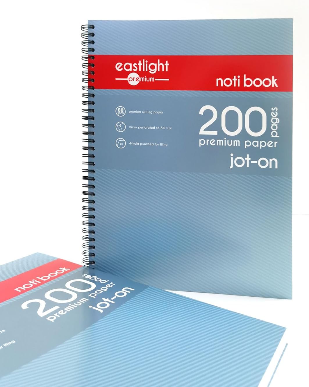 Noti A4 Jot-On Notebook Wirebound, Ruled & Perforated, 200 Pages, Cover ...