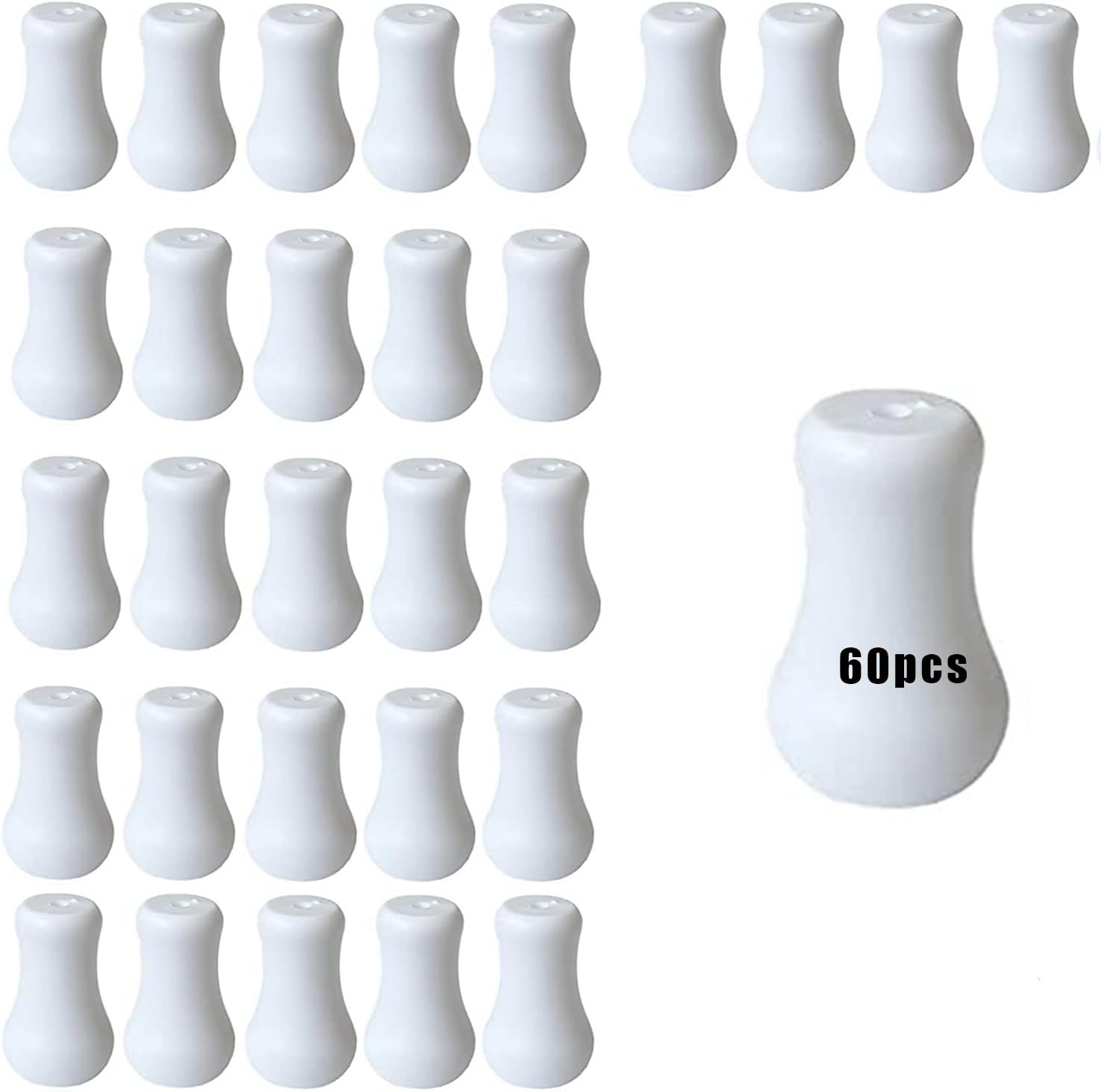 Amazon.com: 12 Pcs White Blind Pull Cord Knobs, Window Blinds Wood Cord ...