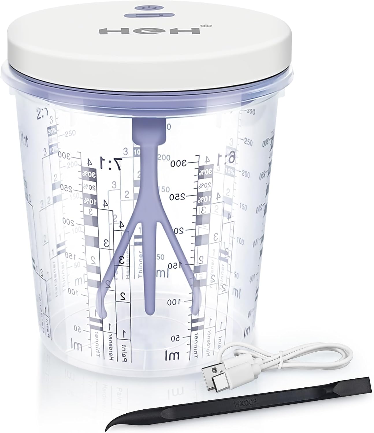 Amazon.com: HEH Upgraded Epoxy Resin Mixer, Rechargeable Automatic ...