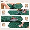 Amazon.com: OHWPEAT Fluffy Shag Area Rugs for Living Room Deep-Green ...