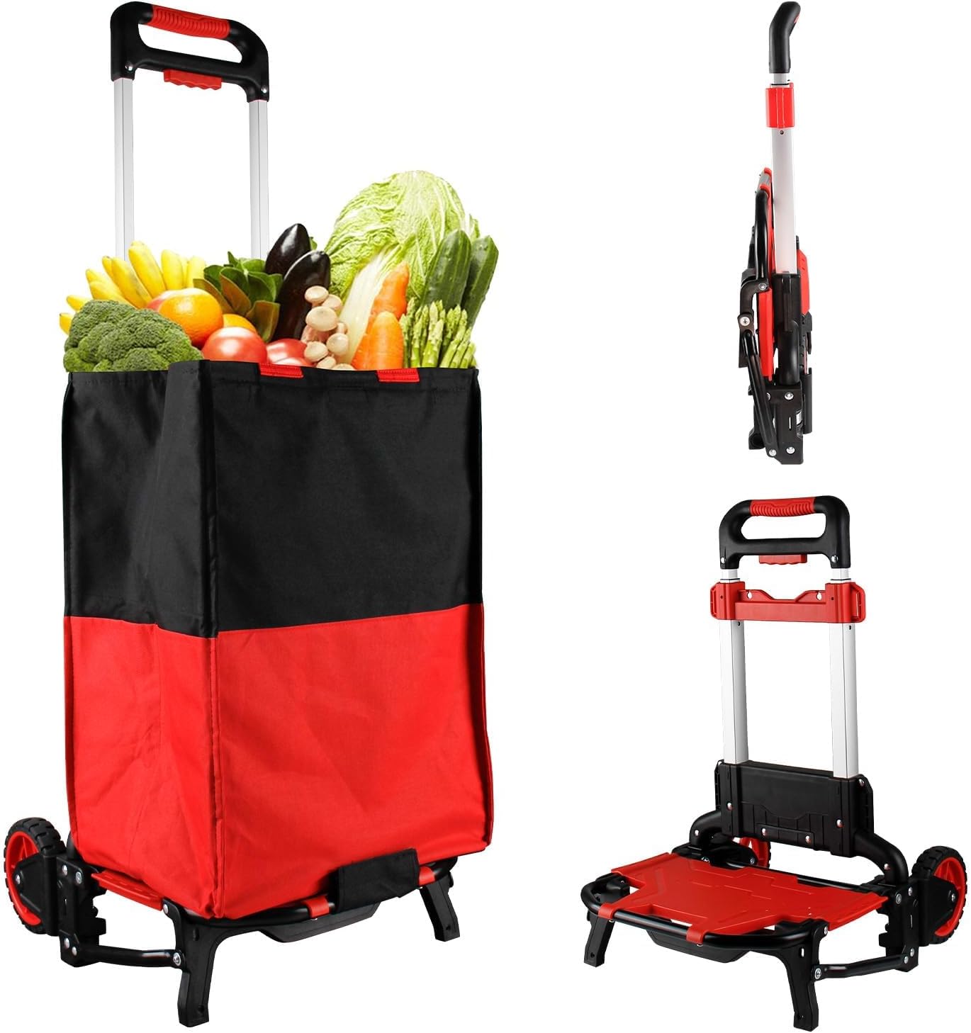 Amazon.com: APOXCON Folding Shopping Cart with Removable Waterproof Bag ...