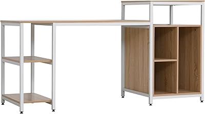 Amazon.com: Tangkula Folding Computer Desk Wheeled Home Office ...